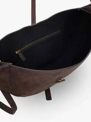 MINOBOSSI Suede Crossbody Bag