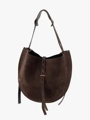 MINOBOSSI Suede Crossbody Bag - Brown
