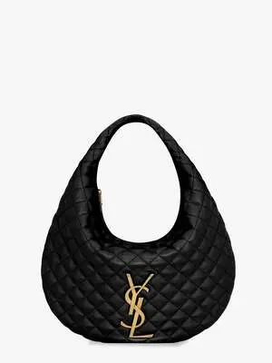 Saint Laurent Icare Quilted Leather Handbag - Black