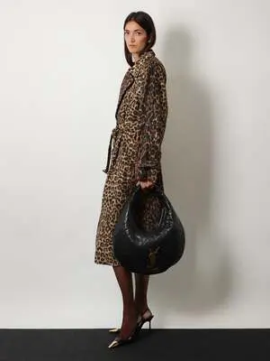 Saint Laurent Icare Quilted Leather Handbag - Black