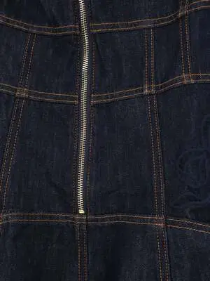SELF-PORTRAIT Denim Midi Dress
