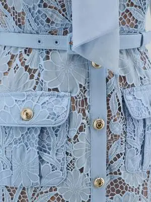SELF-PORTRAIT Lace Dress With Belt