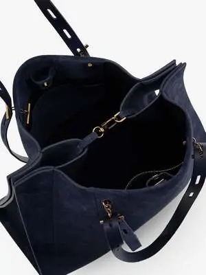 MINOBOSSI Paula Suede Shoulder Bag