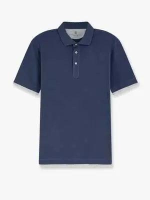 Brunello Cucinelli Cotton Polo Shirt - Blue