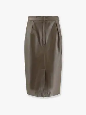 Stella McCartney Alter Mat Midi Skirt - Brown