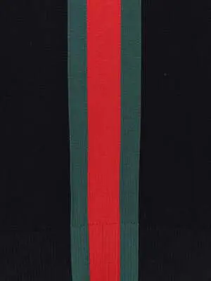 Gucci Cotton Sweater With Nastro Web Inlay