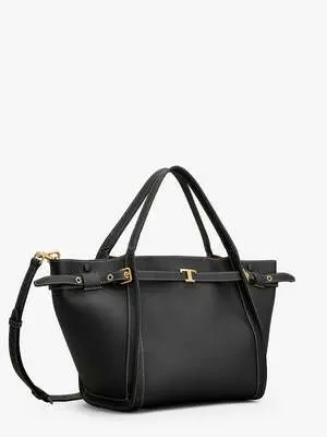 TOD'S Hammered Laeather Tote Bag