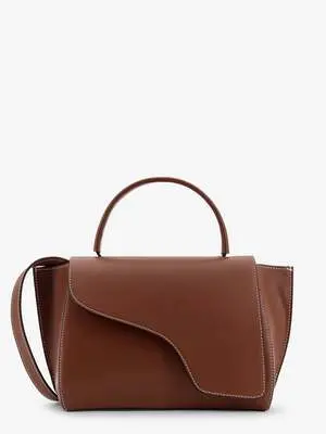 ATP ATELIER Arezzo Leather Shoulder Bag - Brown