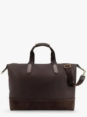 TOM FORD Leather Travel Bag With Suede Inserts