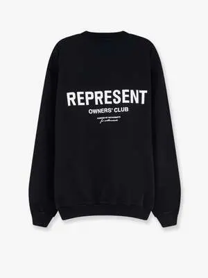 REPRESENT Cotton Sweatshirt With Printed Logo On The Front