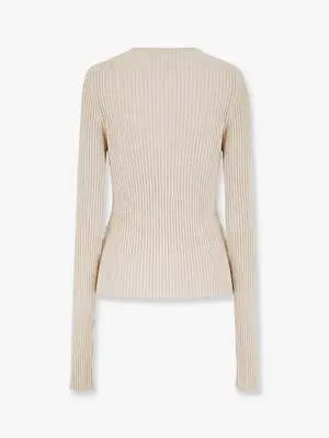 NUDE Ribbed Cotton Blend Sweater
