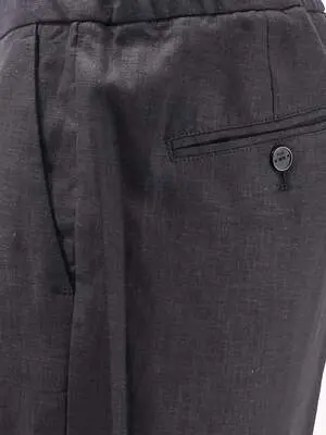 HEVO Torre Lapillo Linen And Viscose Shorts