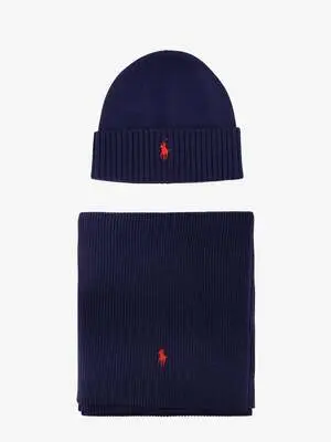 Polo Ralph Lauren Wool Scarf/hat Box - Blue