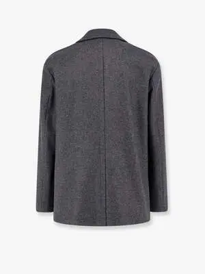 HEVO Double-breasted Virgin Wool Blend Coat