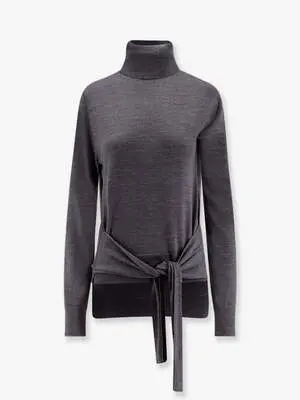 TOTEME Wool And Silk Turtleneck - Grey
