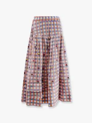 PHILIPPA 1970 Adriana Cotton Skirt - Blue
