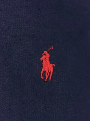 Polo Ralph Lauren Cotton Blend Sweater With Logo - Blue