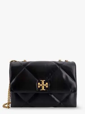 Tory Burch Kira Diamond Quilt Convertible Leather Crossbody Bag - Black
