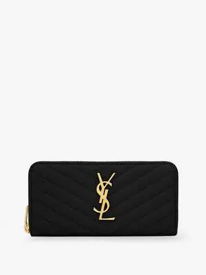 Saint Laurent Leather Wallet - Black