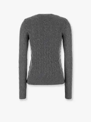 Polo Ralph Lauren Wool And Cashmere Blend Cable Knit Sweater - Grey