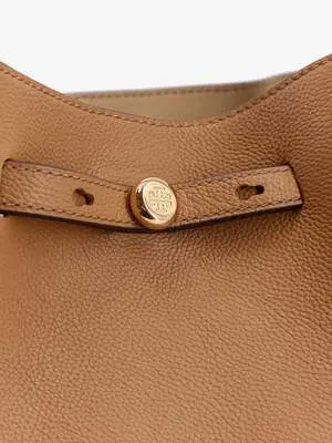 Tory Burch Romy Pebbled Leather Tote Shoulder Bag