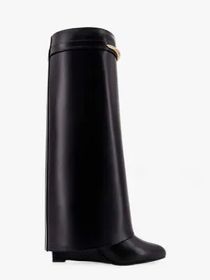 Givenchy Shark Leather Boots - Black