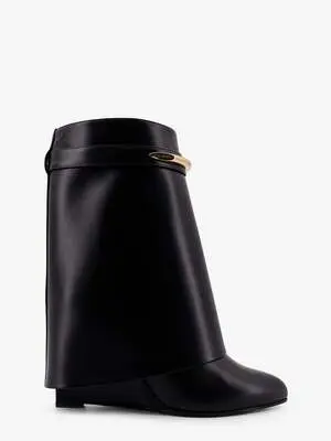 Givenchy Shark Leather Boots - Black