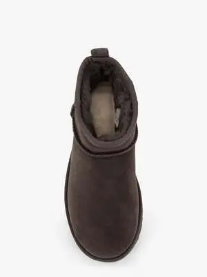 UGG Classic Ultra Mini Suede Ankle Boots - Grey