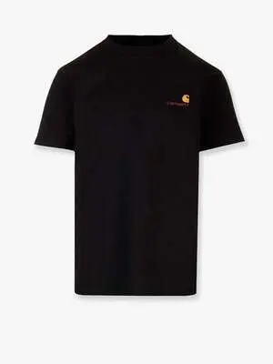 Carhartt Work In Progress S/s American Script Organic Cotton T-shirt - Black