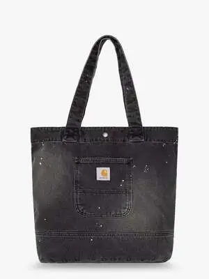 Carhartt Work In Progress Used-effect Denim Shopping Bag - Black