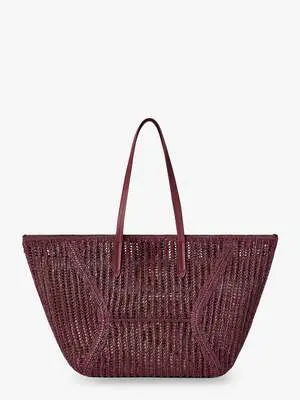 Brunello Cucinelli Bc Duo Raffia Shoulder Bag - Purple