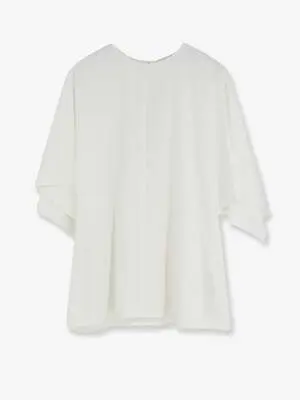 Stella McCartney Handkerchief Satin Top - White