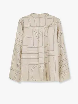 TOTEME Pajamas Organic Silk Shirt - Beige