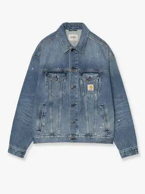 Carhartt Work In Progress Denim Jacket With Distressed Effect - Blue