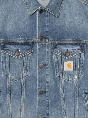 Carhartt Work In Progress Denim Jacket With Distressed Effect