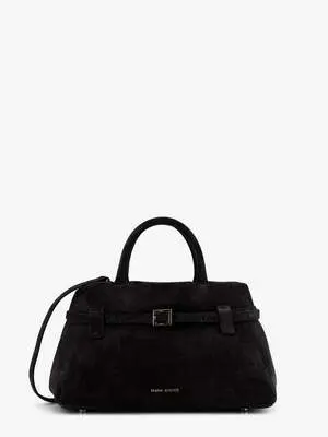 Manu Atelier Le Cambon 25 Suede Crossbody Bag - Black
