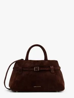 Manu Atelier Le Cambon 25 Suede Handbag