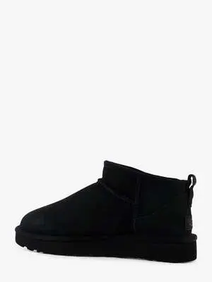 UGG Classic Ultra Mini Suede Ankle Boots - Black