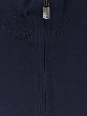 BRAMANI CASHMERE Wool Zip Up Cardigan