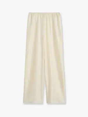 TOTEME Pajamas Organic Silk Trousers - White