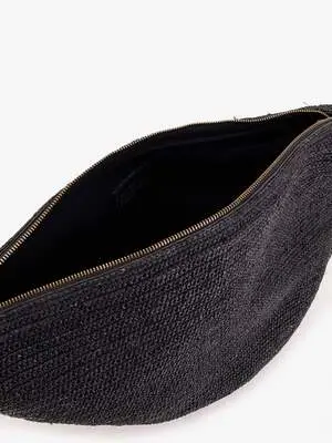 IBELIV Raffia Clip Crossbody Bag