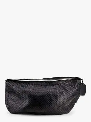 IBELIV Raffia Clip Crossbody Bag - Black