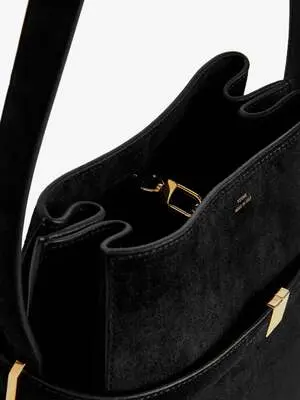 TOTEME Belted Suede Bucket Bag