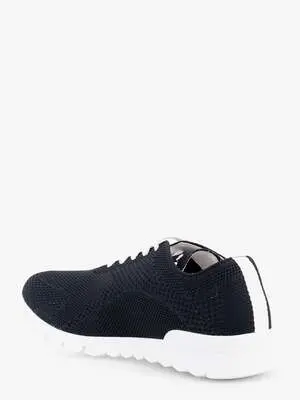 Kiton Knitted Fabric Sneakers With Embroidered Logo