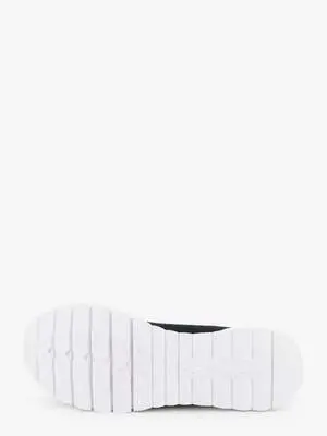 Kiton Knitted Fabric Sneakers With Embroidered Logo