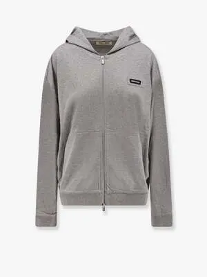 Miu Miu Mélange Jersey Sweatshirt - Grey