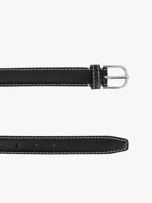 TOTEME Slim Grained Leather Belt