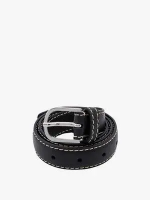 TOTEME Slim Grained Leather Belt