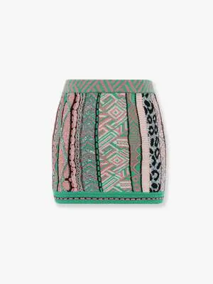 LANEUS Ed Cotton Skirt - Multicolor