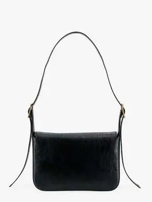 Balenciaga Arena Leather Medium Shoulder Bag - Black
